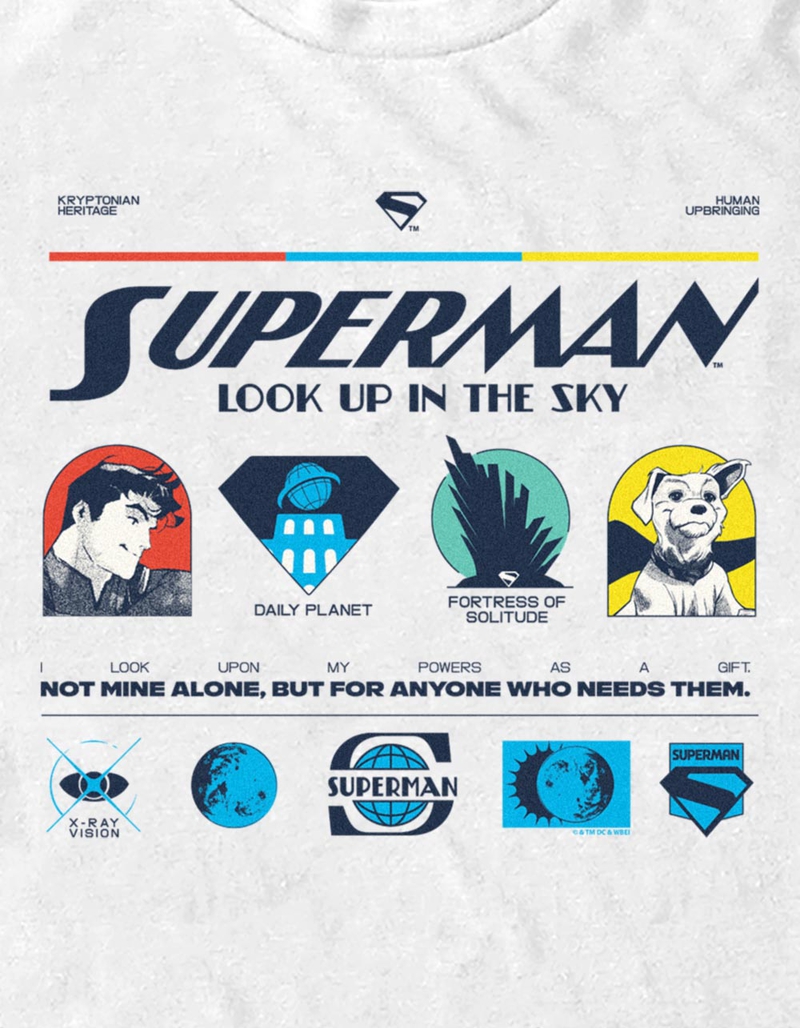 SUPERMAN Look Up In The Sky Unisex Tee - WHITE - XXXL | Tillys