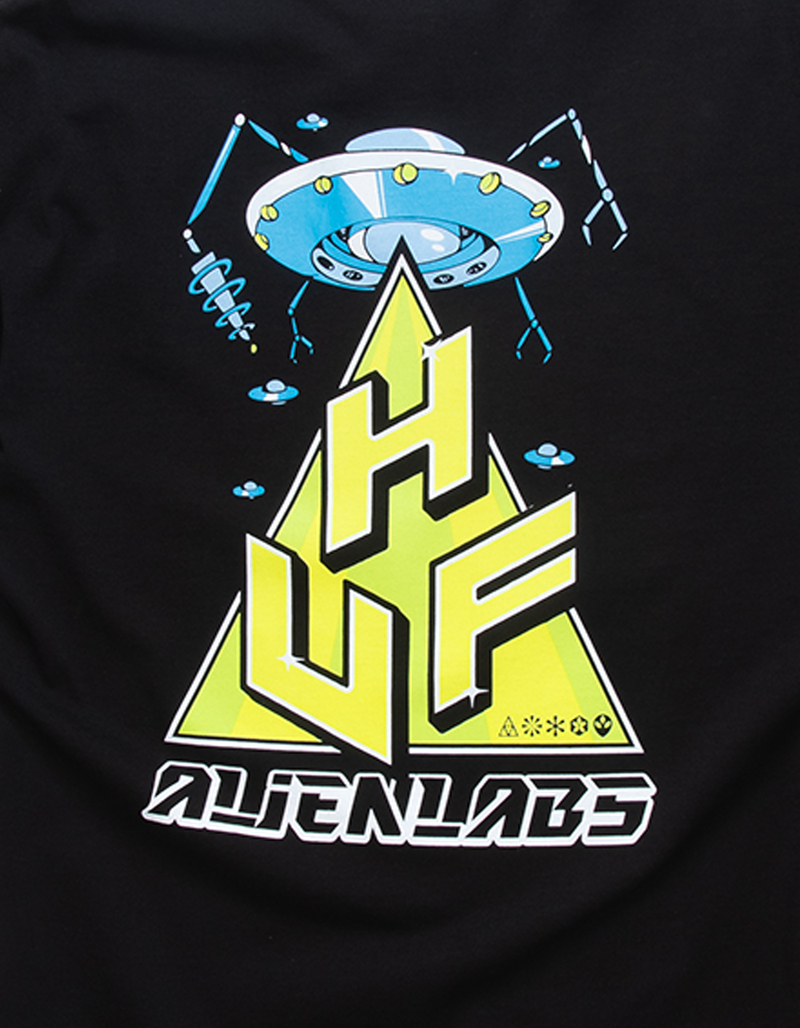 HUF x 420 Alienlabs Triple Triangle Mens Tee - BLACK - XL | Tillys