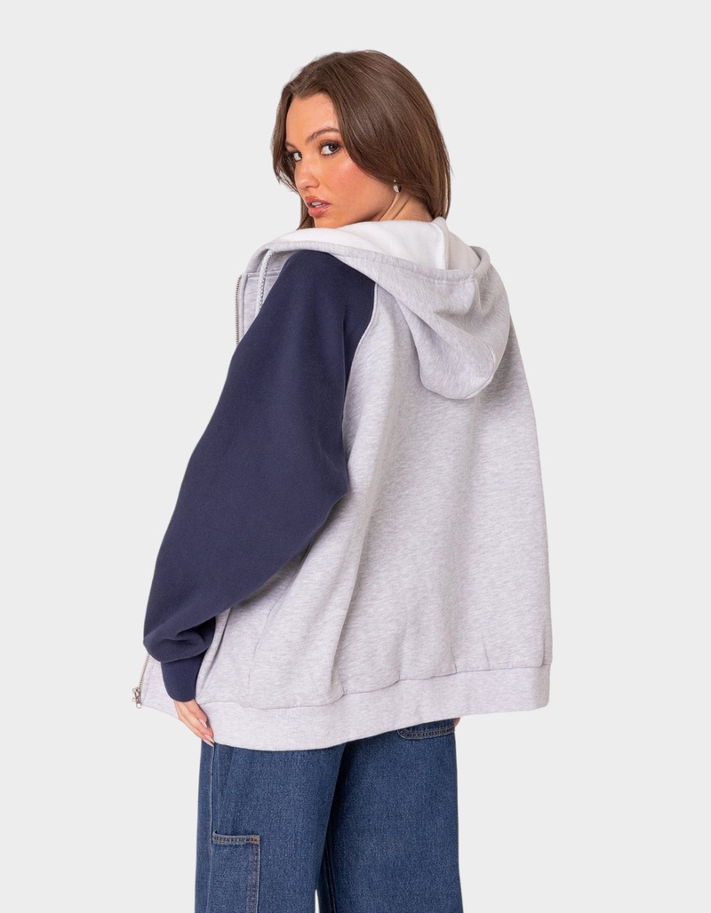 EDIKTED Oslo Zip Up Hoodie - GRAY | Tillys