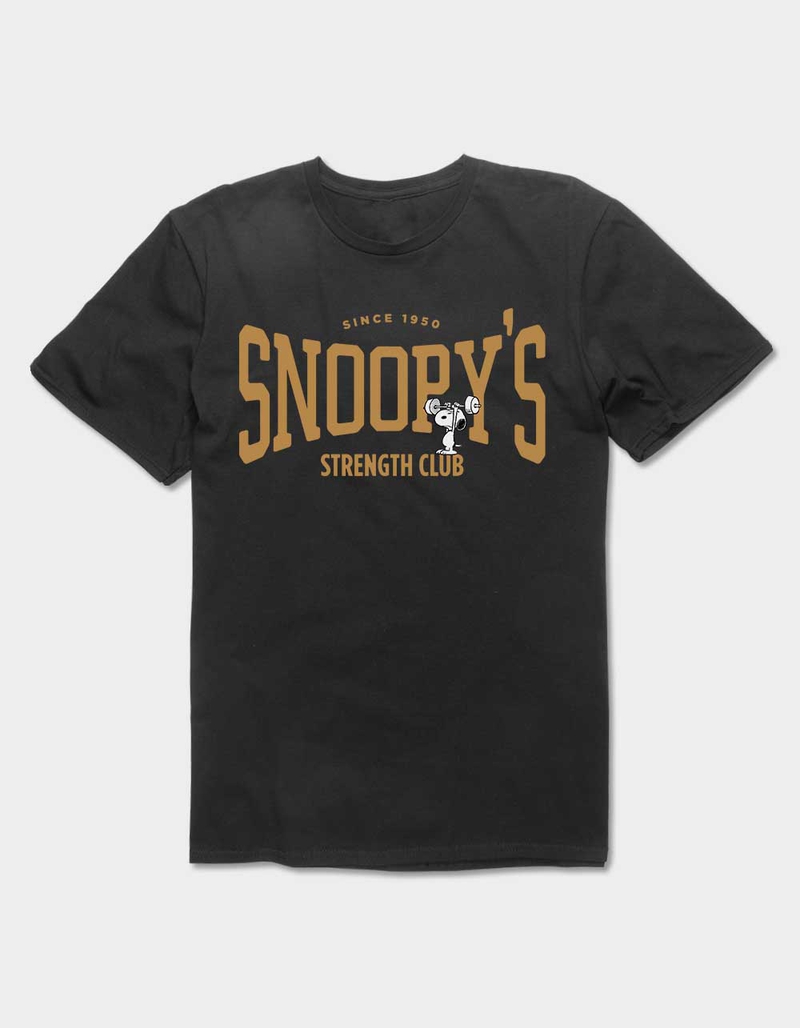 PEANUTS Snoopy's Strength Club Unisex Tee - BLACK | Tillys