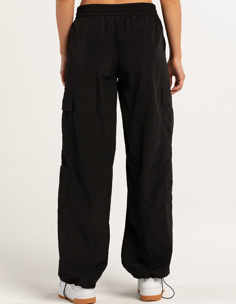 FULL TILT Low Rise Womens Parachute Cargo Pants - BLACK | Tillys