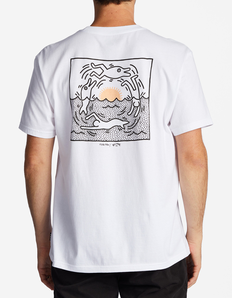 BILLABONG x Keith Haring Cycle Mens Tee - WHITE | Tillys