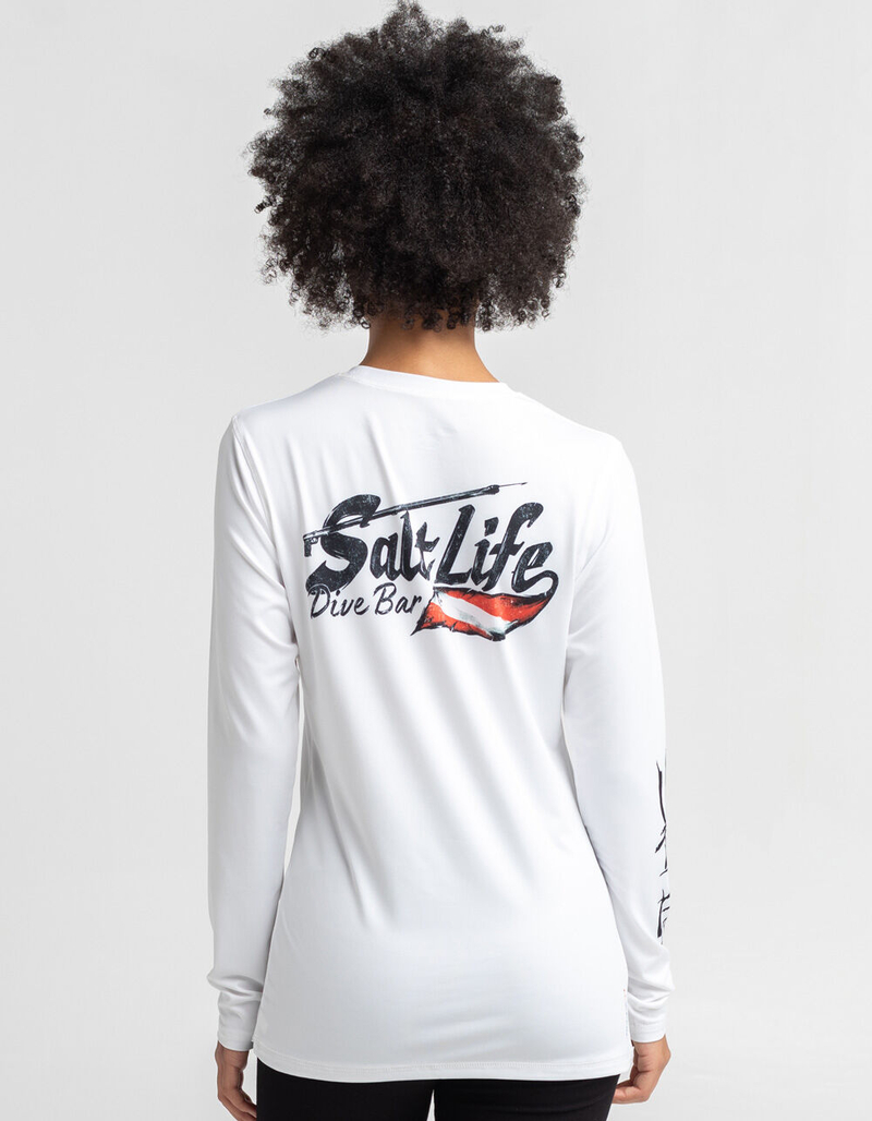 SALT LIFE Salty Dive Womens Rash Guard - WHITE | Tillys