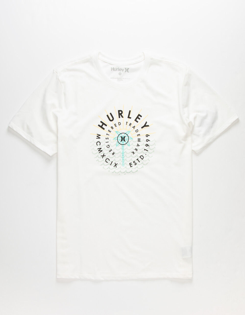 HURLEY Surrounder Dri-FIT Mens T-Shirt - WHITE - S | Tillys