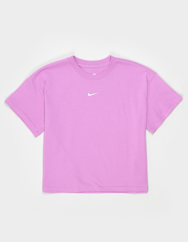 NIKE Sportswear Essential Girls Boxy Tee - PURPLE | Tillys
