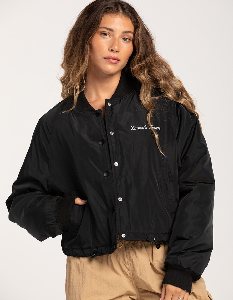 FULL TILT Clean Lined Womens Coach Jacket - BLACK - S | Tillys