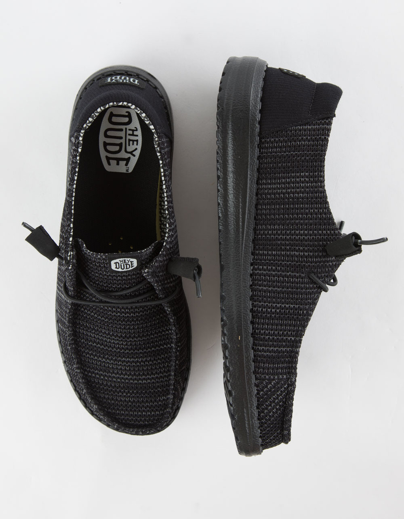 HEY DUDE Wendy Stretch Mesh Womens Slip On Shoes - BLACK | Tillys