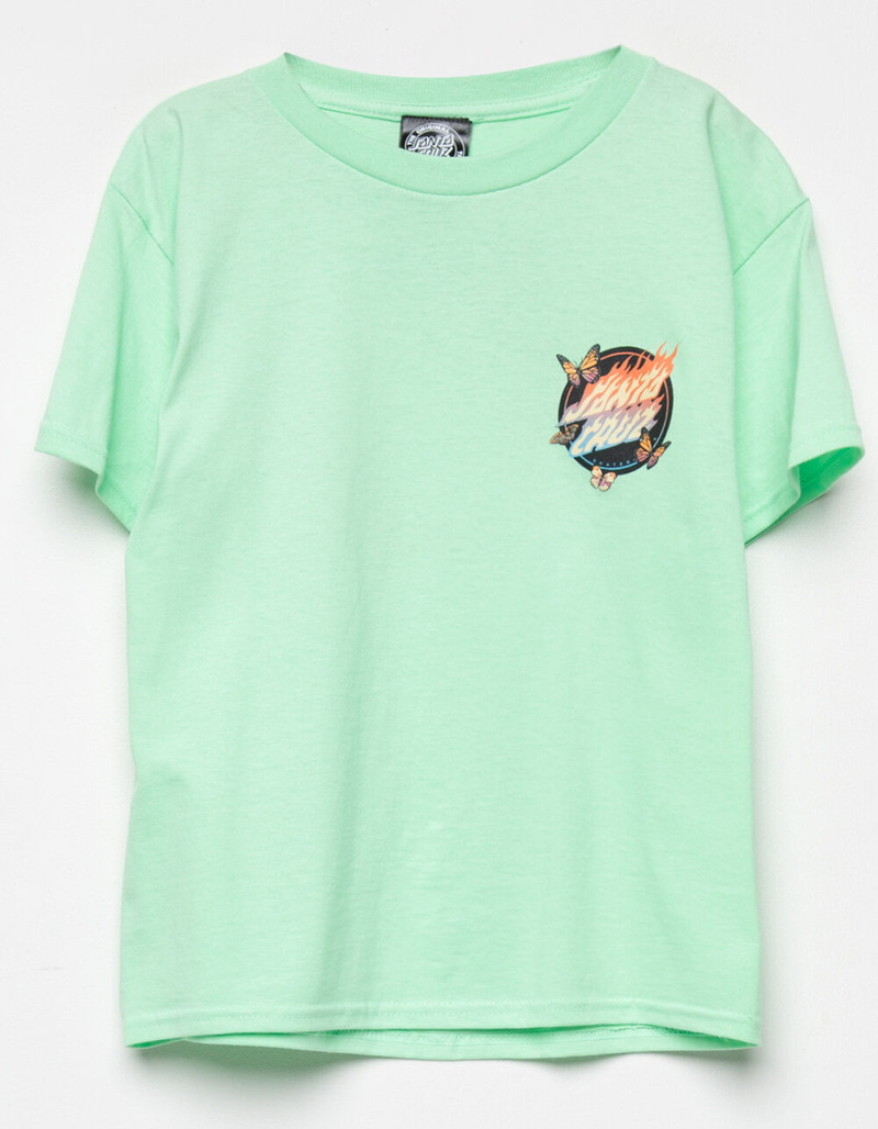 SANTA CRUZ Flame Butterfly Dot Girls Tee - MINT | Tillys