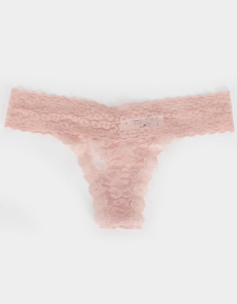 FULL TILT Printed Lace Thong - LIGHT PINK - M | Tillys