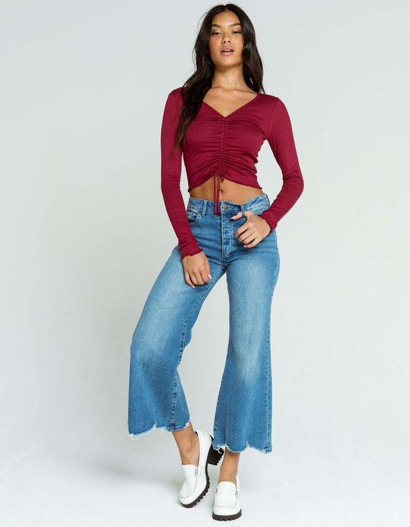 TRACTR Culotte Womens High Rise Jeans - INDIGO DENIM - 26 | Tillys