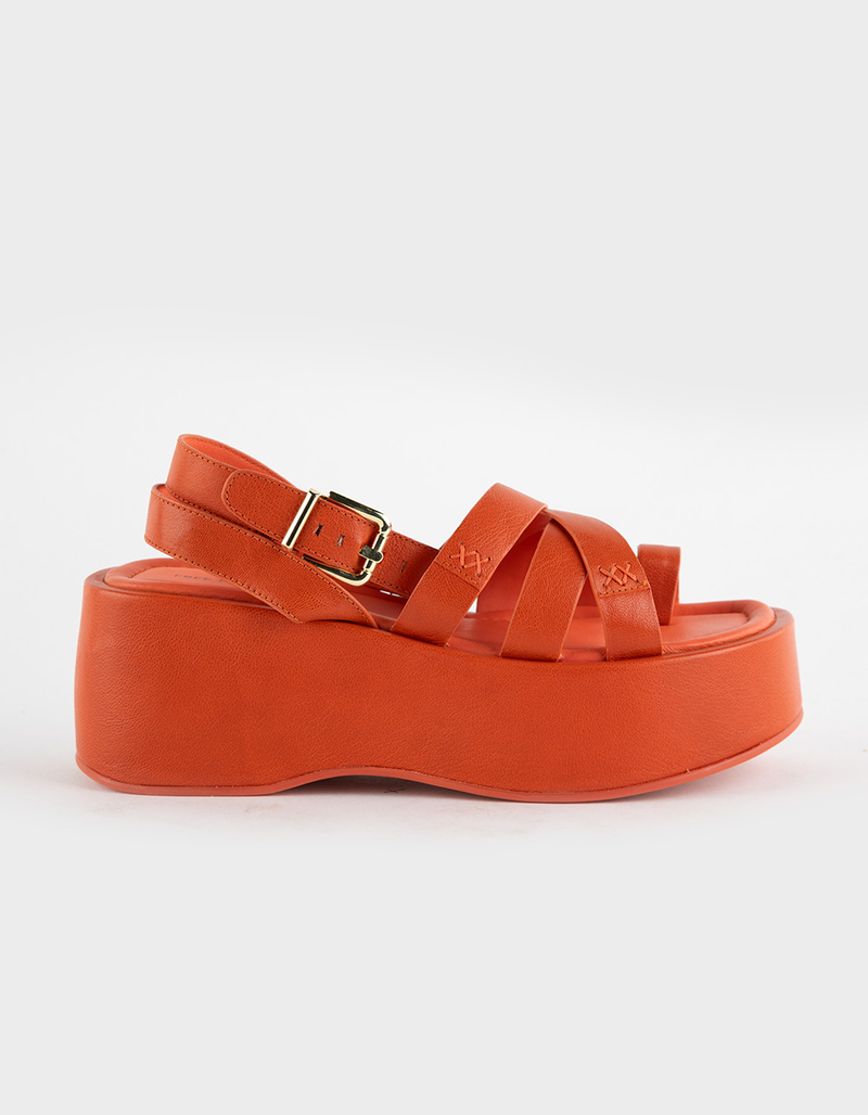 FREE PEOPLE Hazel Flatform Womens Sandals - ORANGE | Tillys