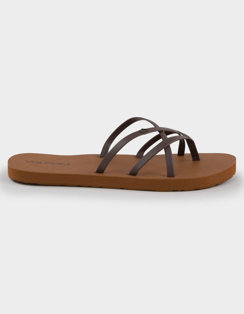 VOLCOM New School II Womens Thong Sandals - BROWN - 10 | Tillys