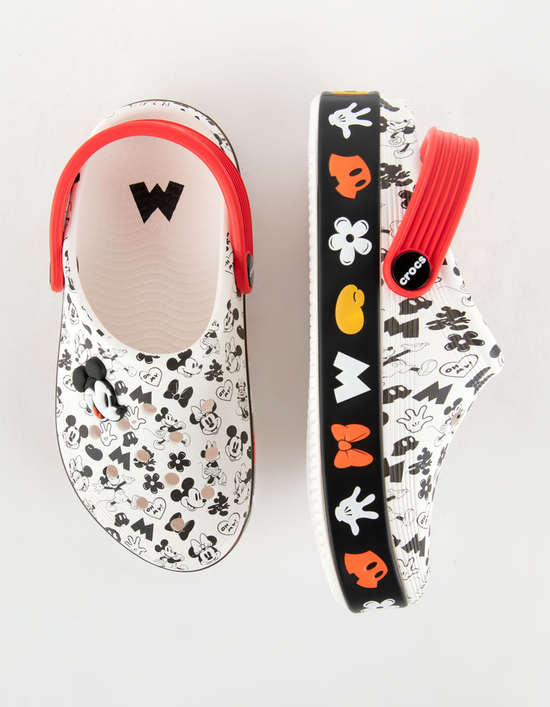CROCS Mickey Mouse Off Court Kids Clogs - BLK/WHT | Tillys