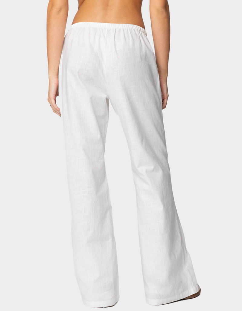 EDIKTED Alexa Linen Blend Pants - WHITE | Tillys