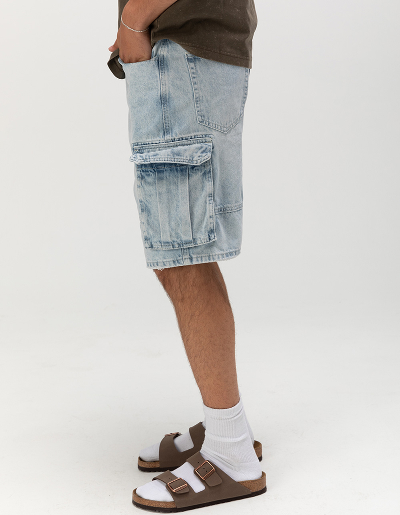 RSQ Mens Baggy Cargo Jorts - LIGHT WASH | Tillys