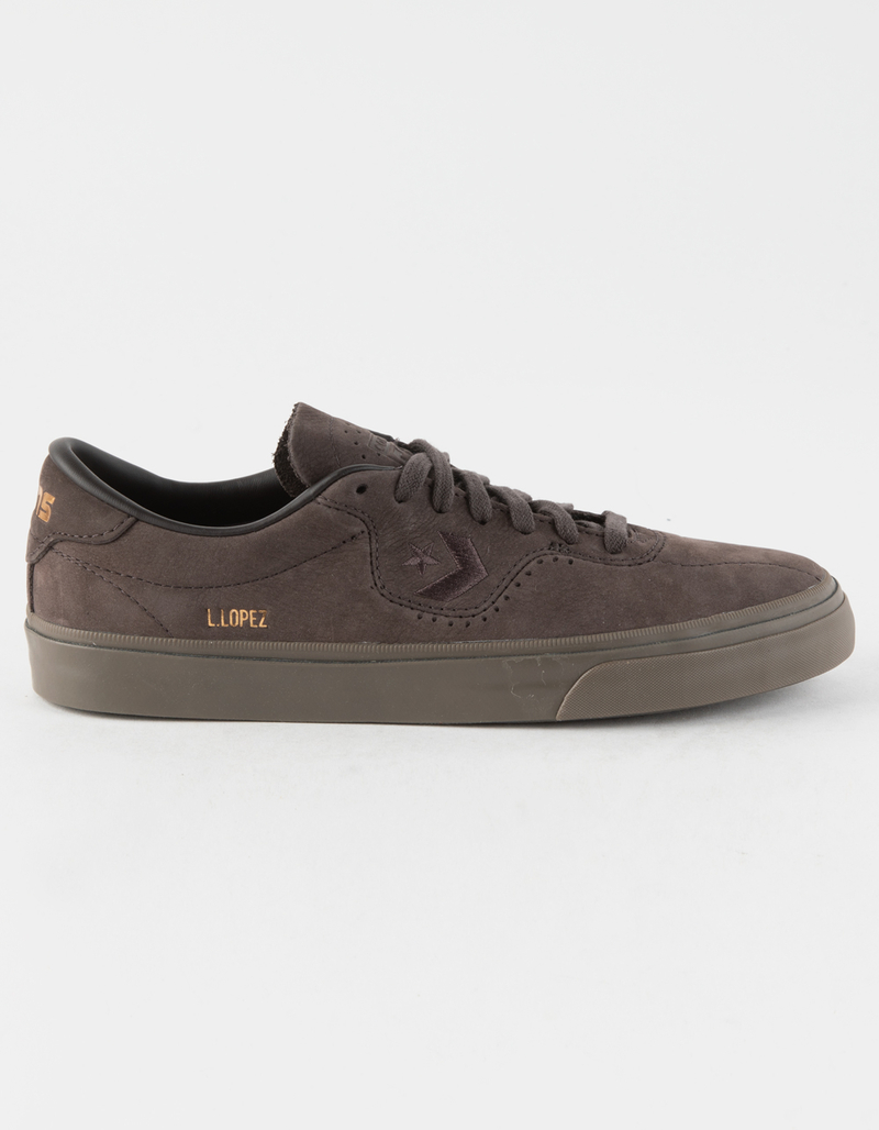 CONVERSE Louie Lopez Pro Nubuck Leather Low Top Shoes - CHOCOLATE - M9 ...