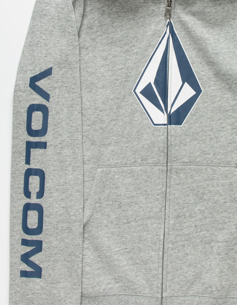 VOLCOM Stone Zip Boys Hoodie - GRAY - S | Tillys