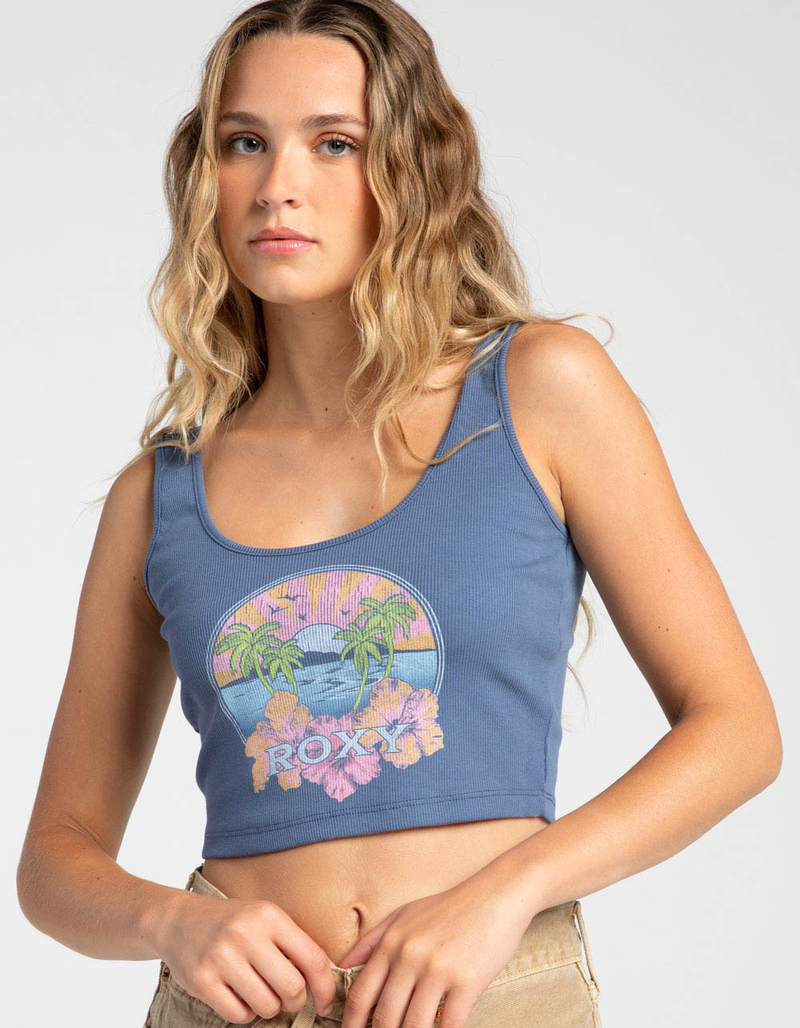 ROXY Sunrise Dive In Womens Tank Top - DARK BLUE | Tillys