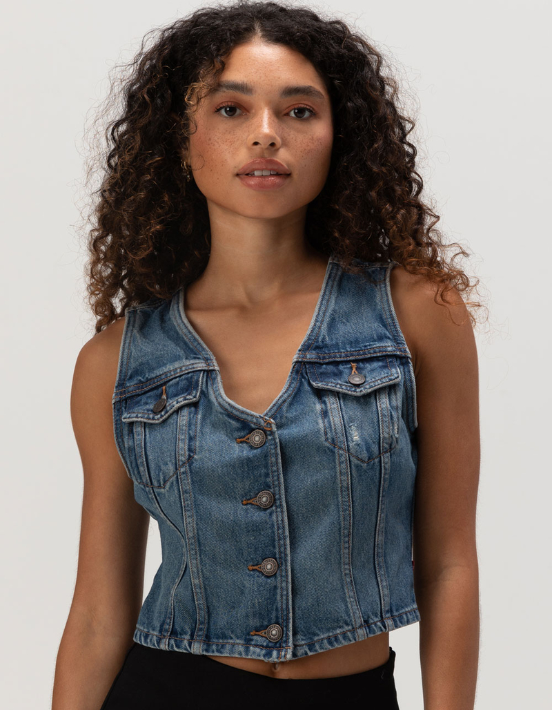 LEVI'S Premium Bella Denim Corset Top - Dark Wash | Tillys