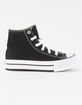 CONVERSE Chuck Taylor All Star Lift Platform Girls High Top Shoes - BLK ...
