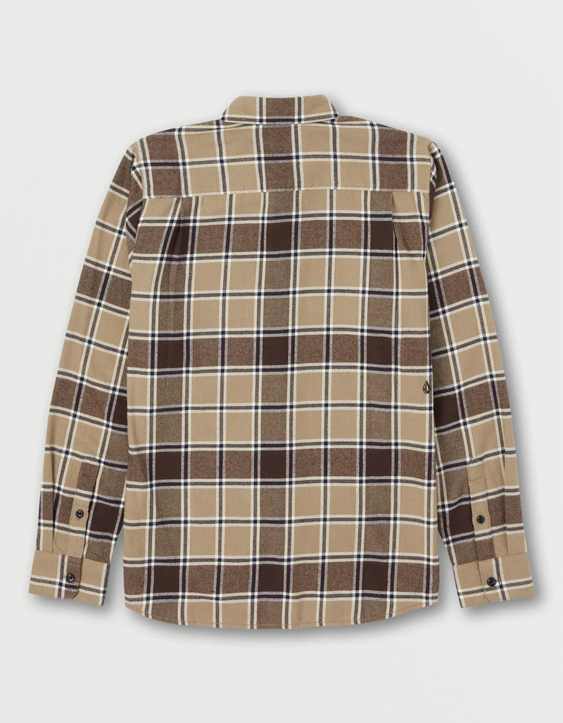 VOLCOM Caden Mens Plaid Flannel - KHAKI | Tillys