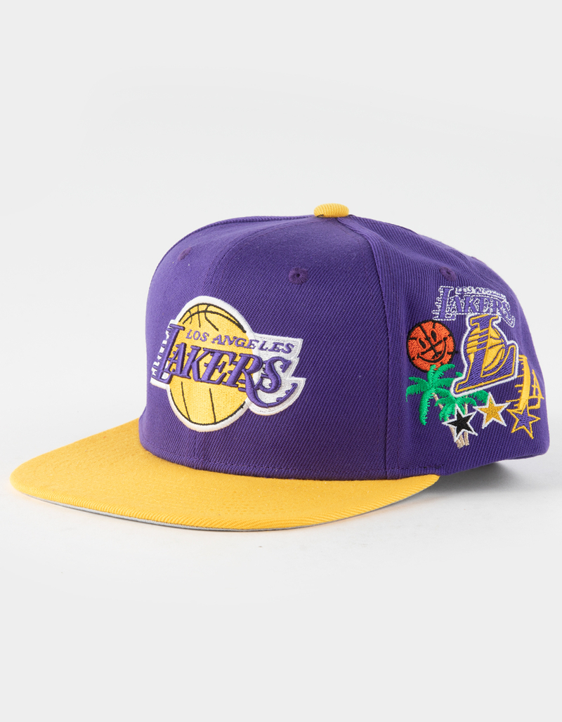 MITCHELL & NESS Los Angeles Lakers Mens Snapback Hat - PURPLE | Tillys