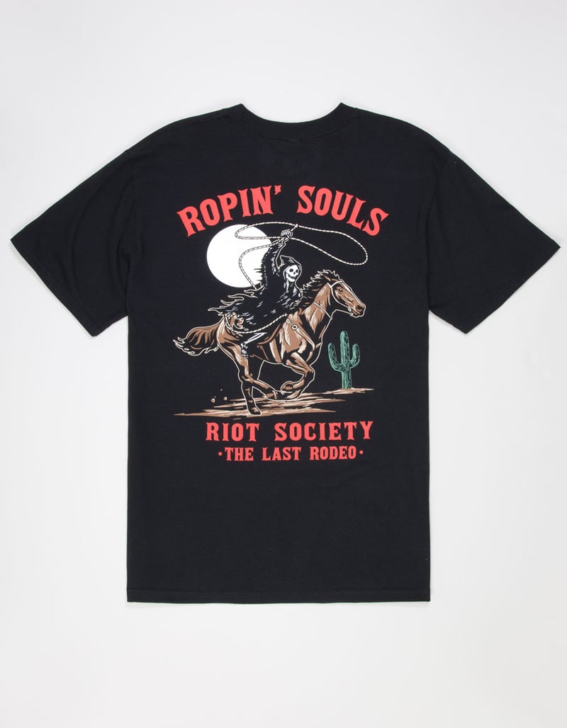 RIOT SOCIETY Ropin Souls Mens Tee - BLACK | Tillys