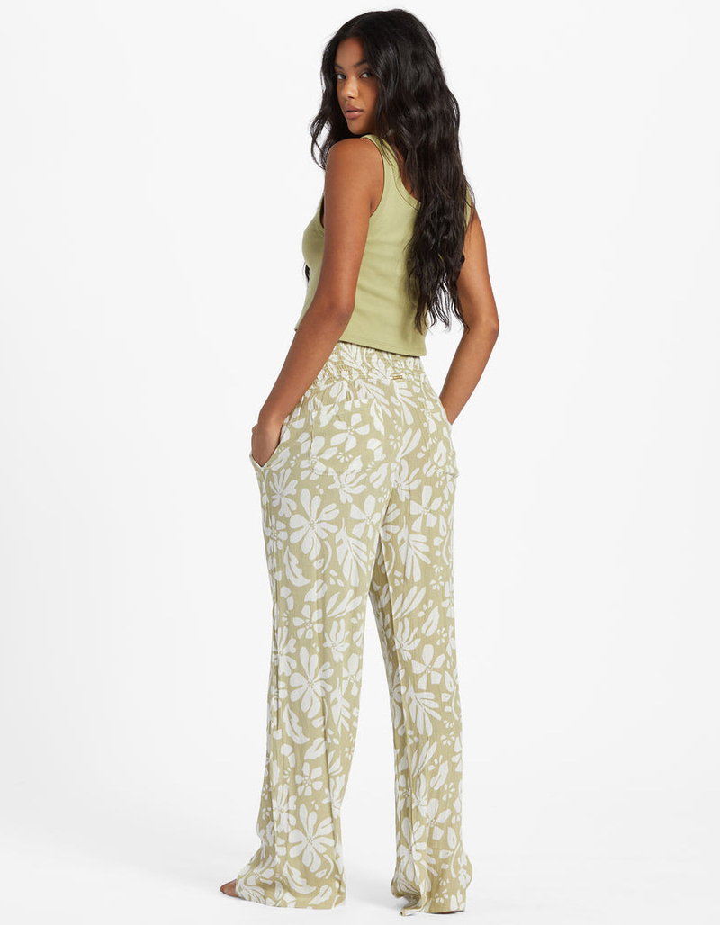 BILLABONG New Waves 2 Womens Wide Leg Beach Pants - GREEN COMBO | Tillys