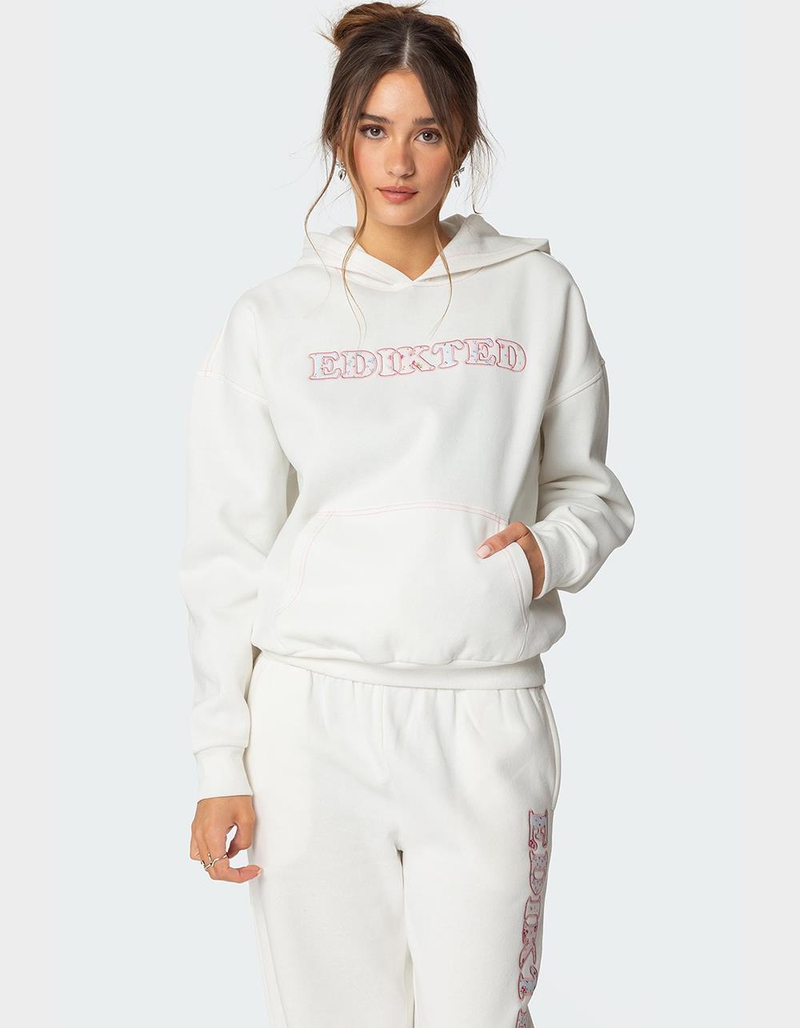 EDIKTED Mili Edikted Hoodie - WHITE - XL | Tillys