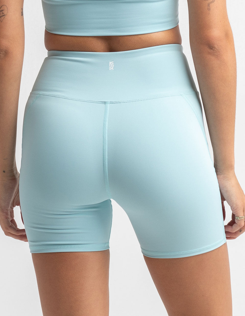 RSQ V Front Womens Blue Biker Shorts - BLUE - XS | Tillys