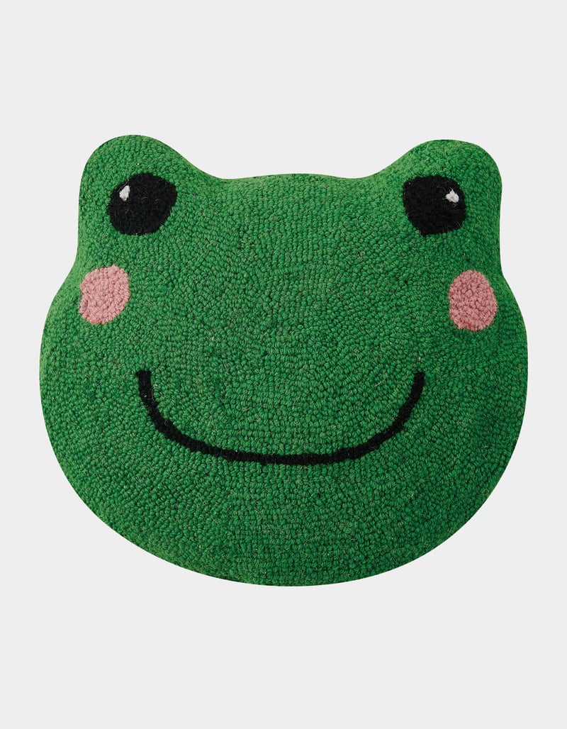 Frog Hook Pillow - GREEN - ONE SIZE | Tillys