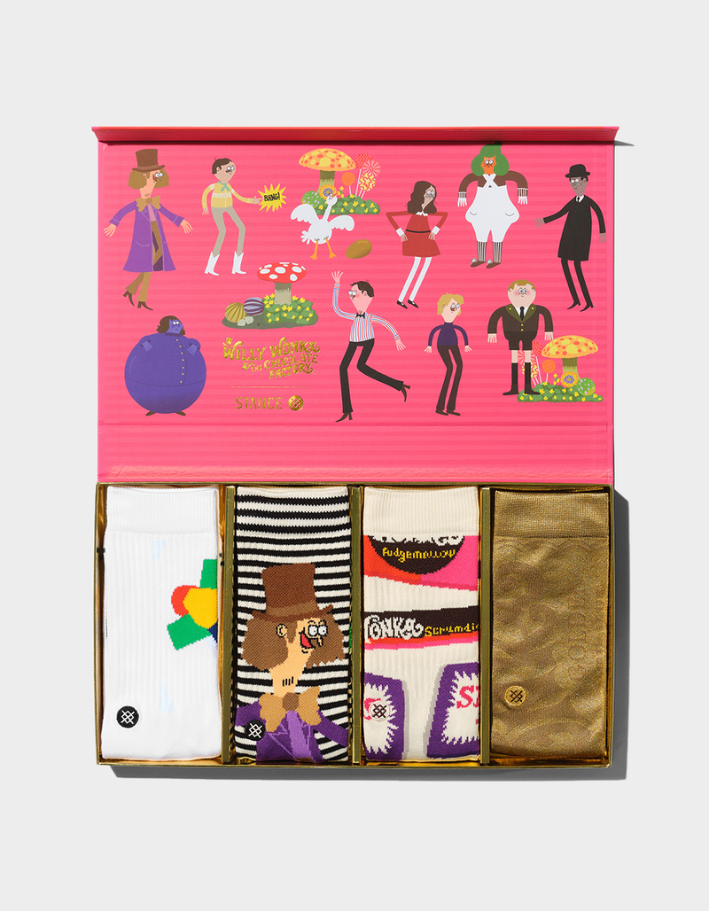 STANCE x Jay Howell Willy Wonka Mens Crew Socks Box Set - MULTI - L ...