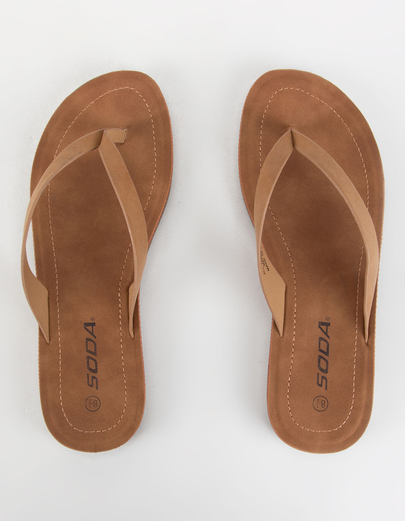 SODA Faux Suede Womens Tan Sandals - TAN - 9 | Tillys
