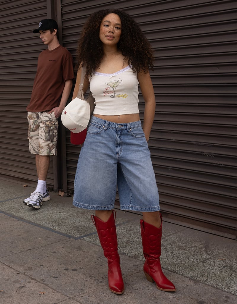 ABRAND 95 Liv Womens Mid Super Baggy Jorts - VINTAGE | Tillys