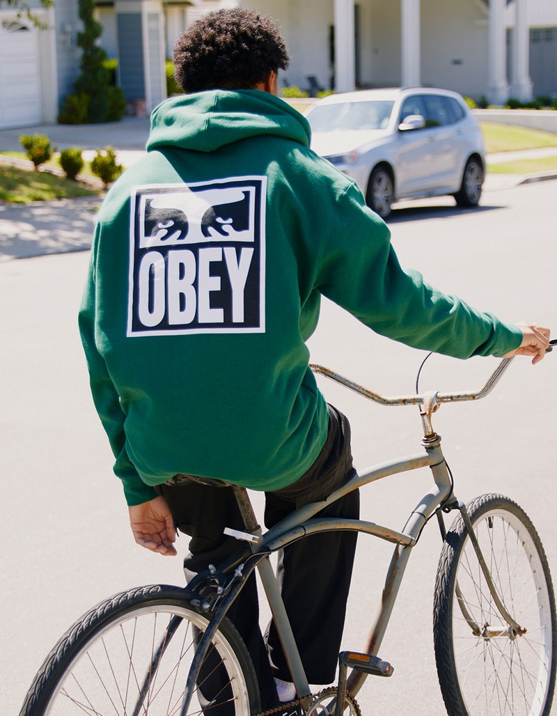 OBEY Vision Of Obey 2 Mens Hoodie - FOREST | Tillys
