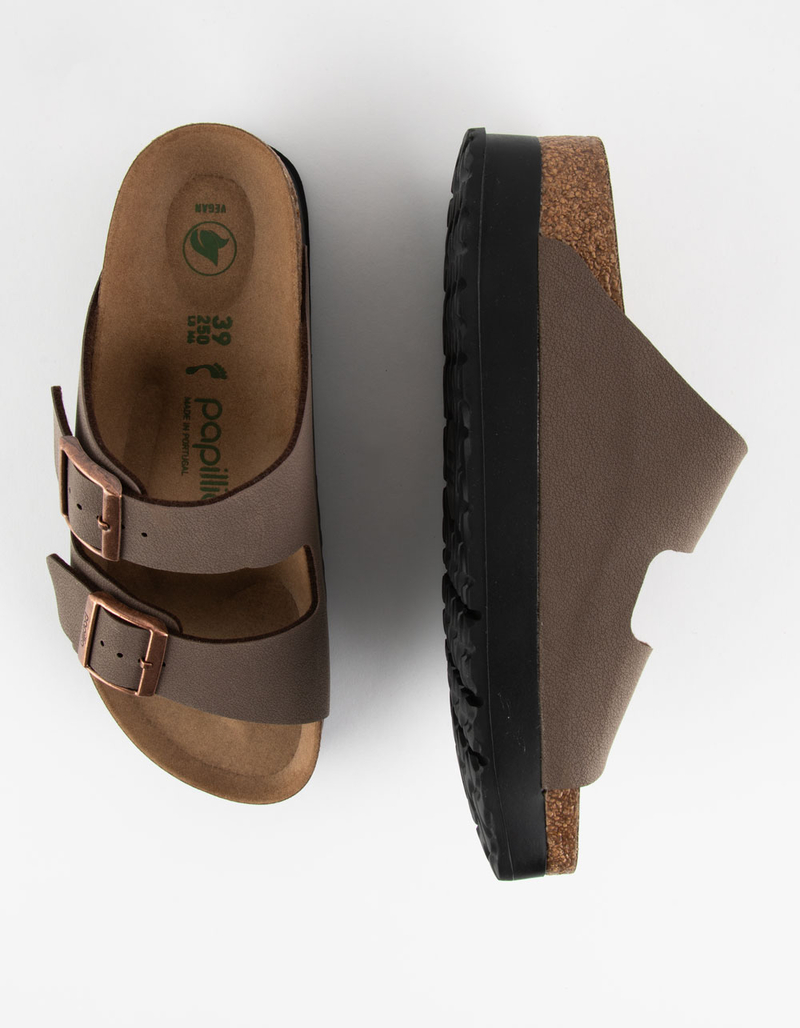 BIRKENSTOCK Papillio Arizona Vegan Flex Womens Platform Sandals - MOCHA ...