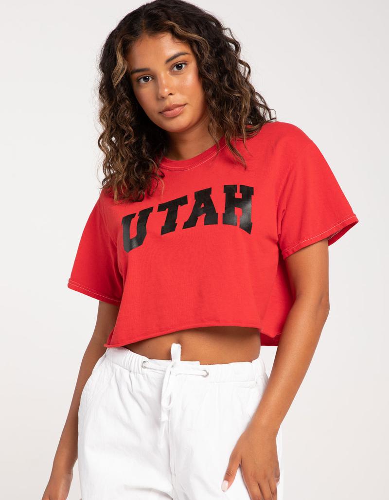 FULL TILT Utah Womens Crop Tee - RED - S | Tillys