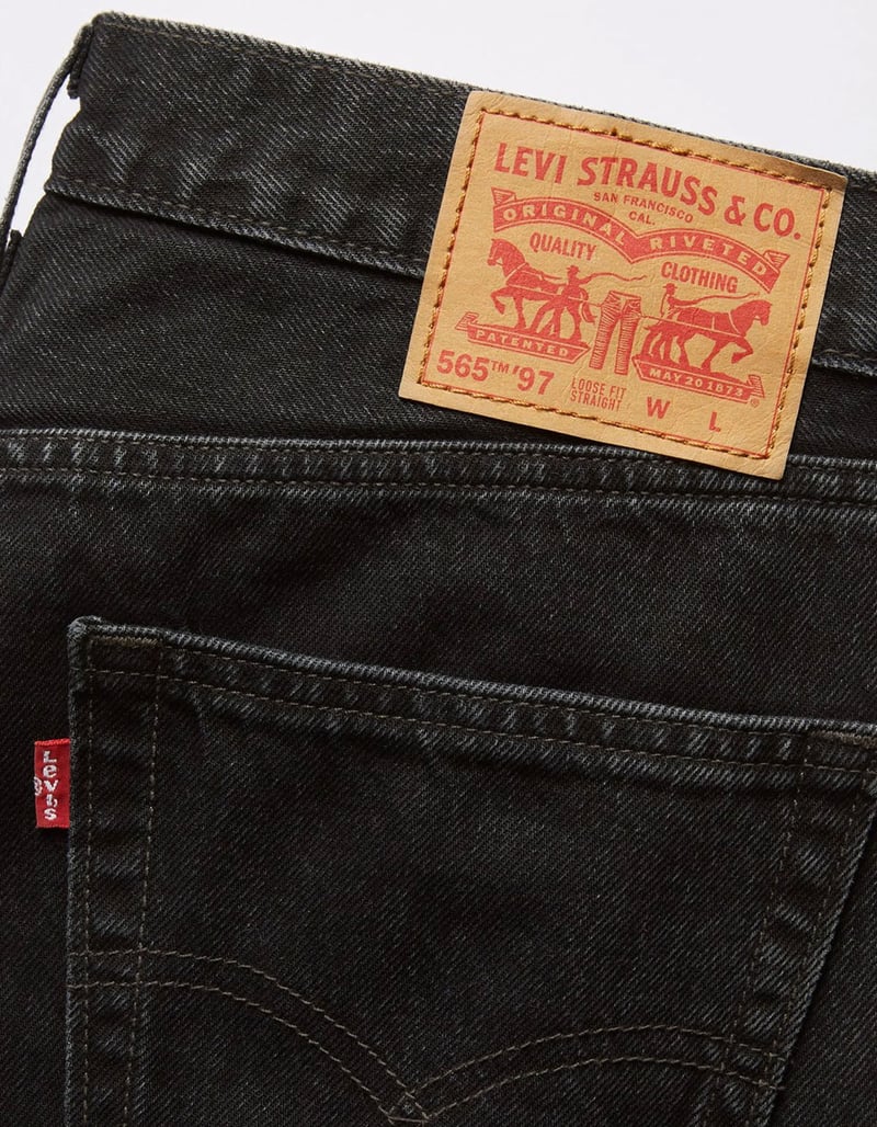 LEVI'S 565™ Loose Straight Mens Jeans - Forget Me Nots - WASHED BLACK ...