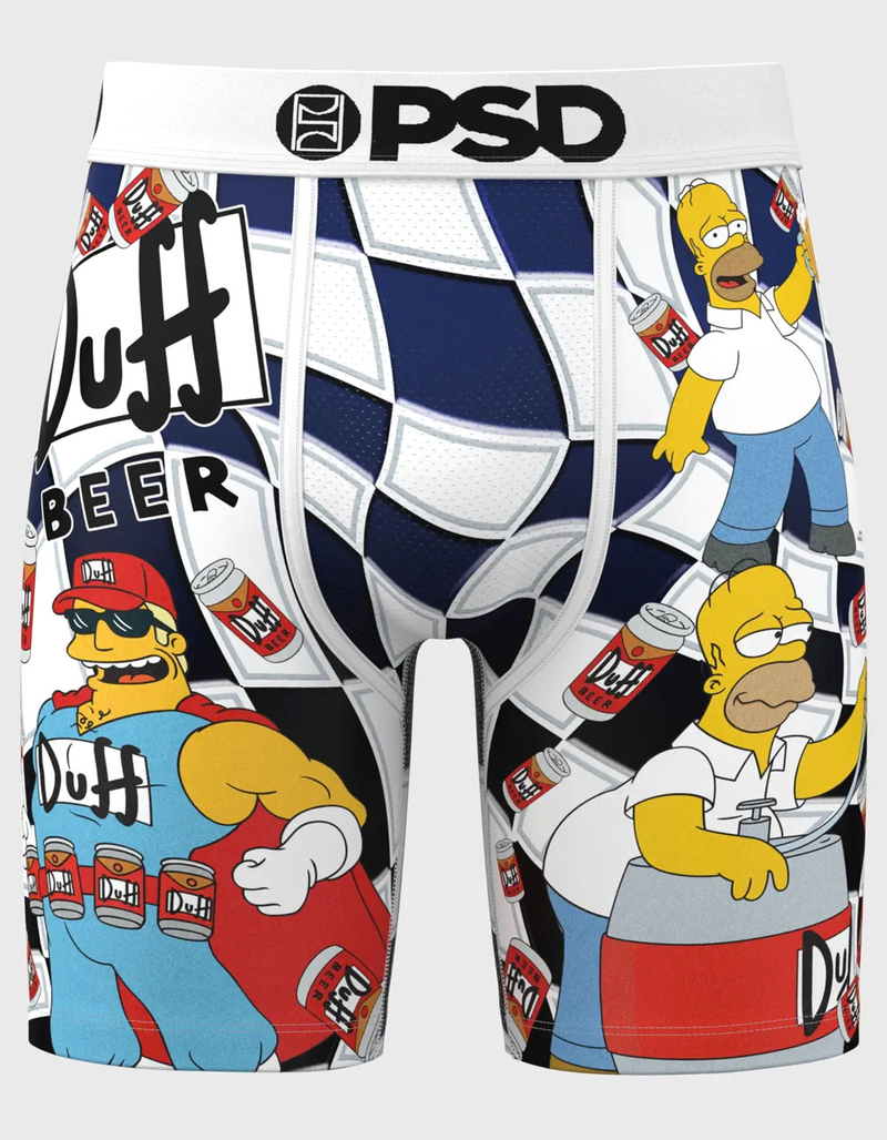 PSD x The Simpsons Duff Check Mens Boxer Briefs - MULTI | Tillys