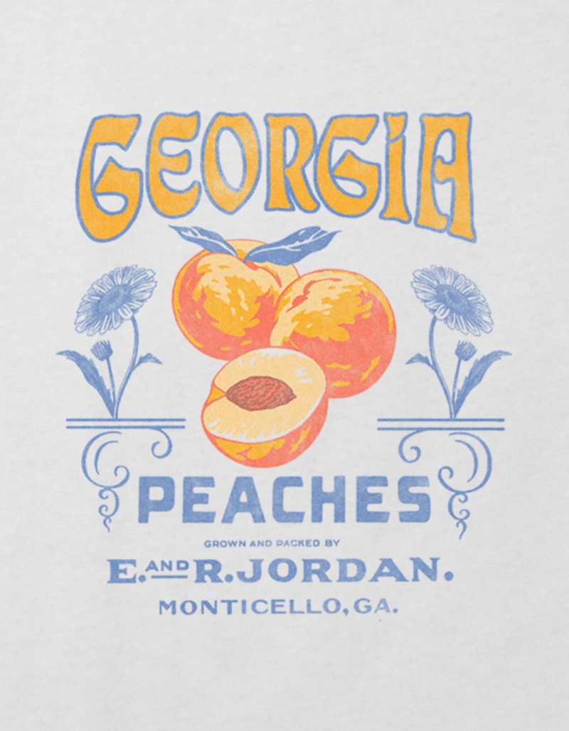 GEORGIA Local Peaches Girls Crop Tee - WHITE | Tillys