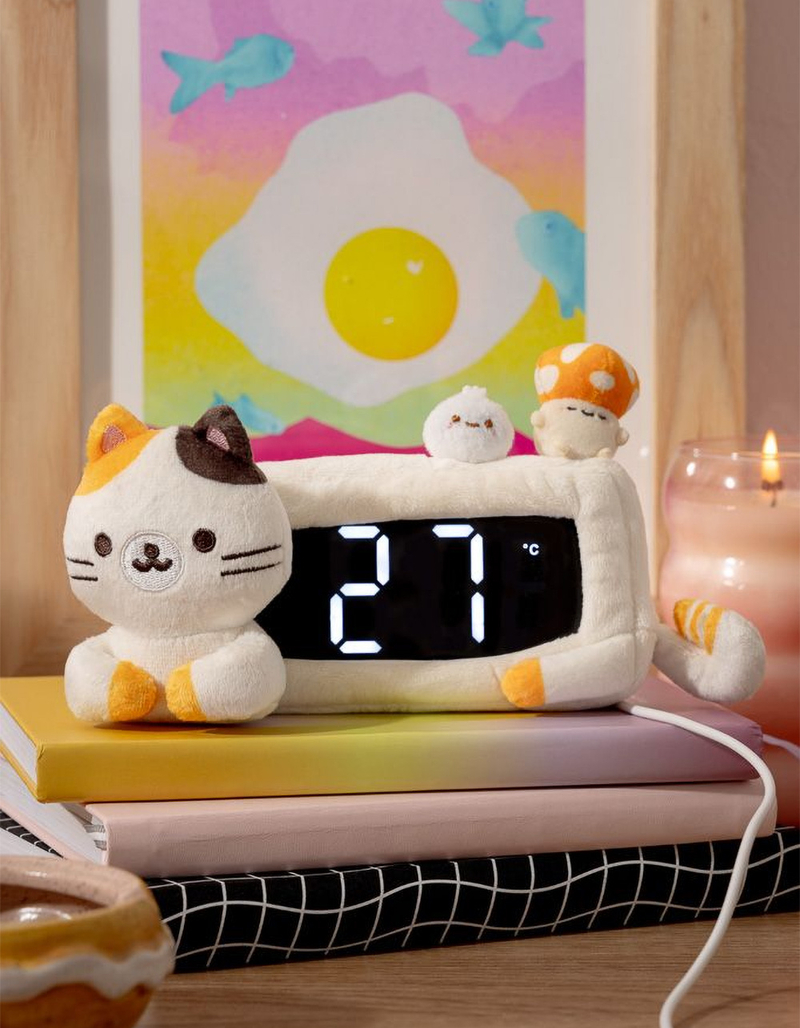 SMOKO Calico Cat Plush Clock - MULTI - ONE SIZE | Tillys