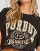 THE ORIGINAL RETRO BRAND Purdue University Womens Crop Tee - BLACK - L ...