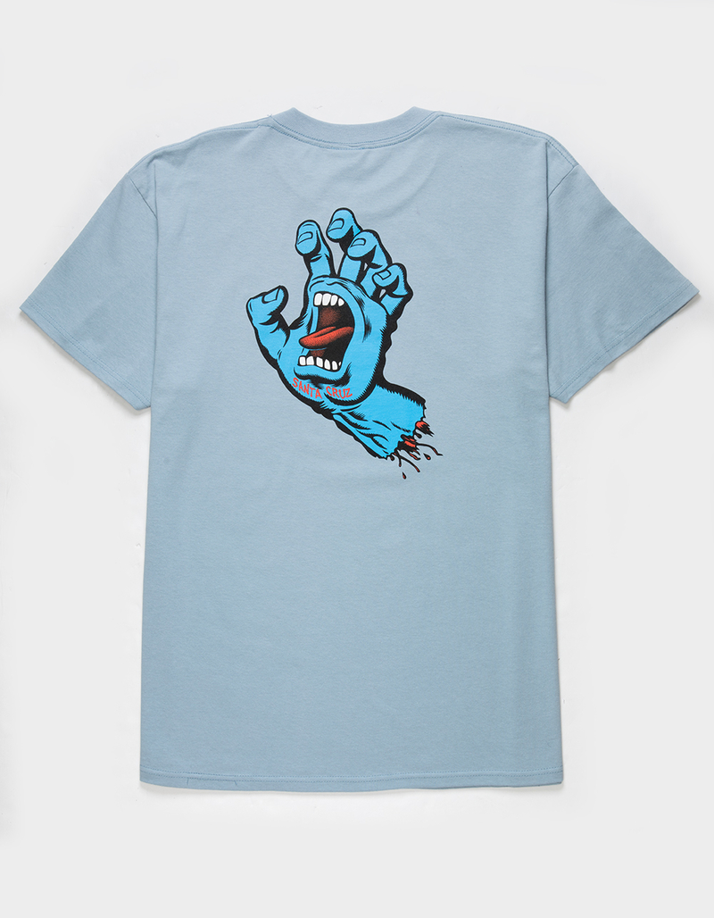SANTA CRUZ Screaming Hand Mens Tee - LIGHT BLUE | Tillys