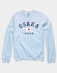 OSAKA Japan Flag Unisex Crewneck Sweatshirt - LIGHT BLUE - XL | Tillys