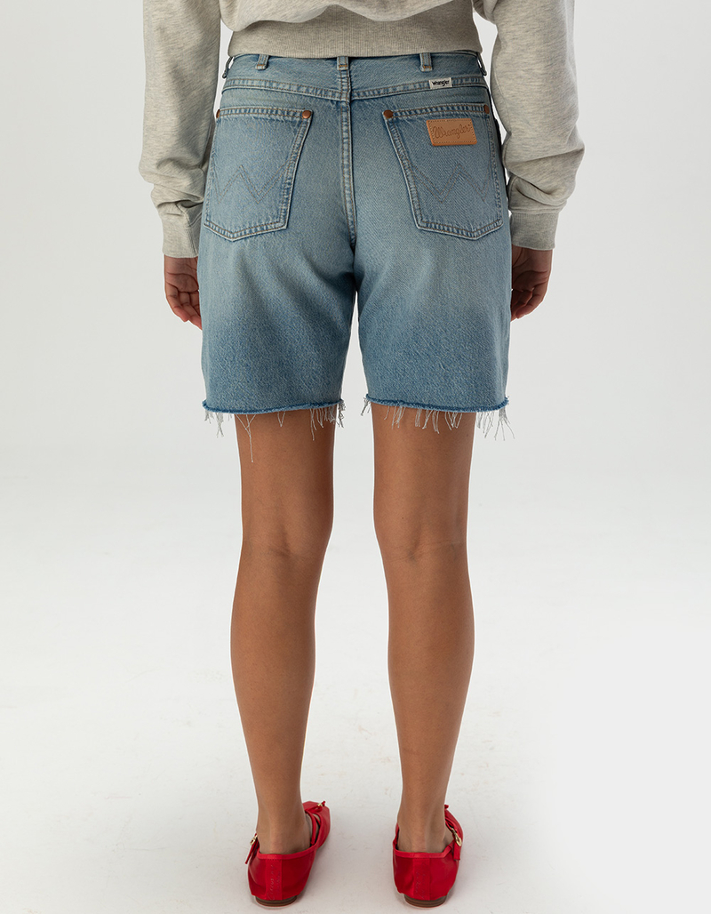 WRANGLER Cowboy Longline Womens Shorts - DENIM - 24 | Tillys