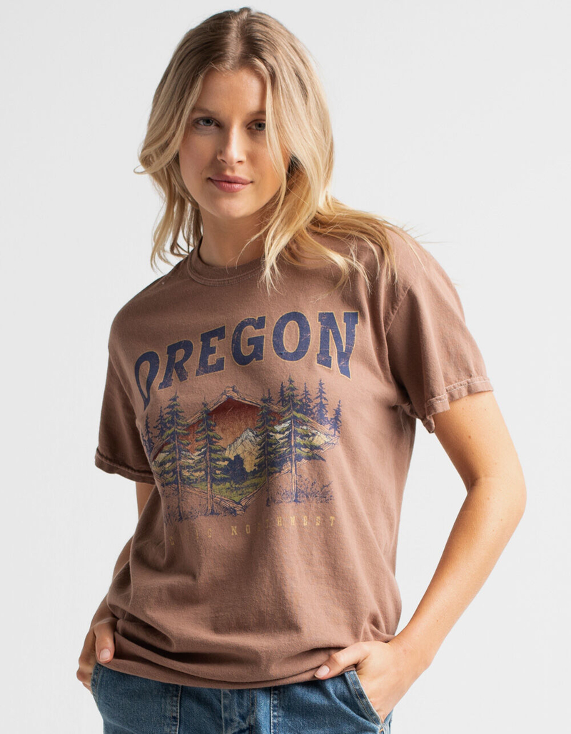 FULL TILT Oregon Womens Oversized Tee - BROWN | Tillys