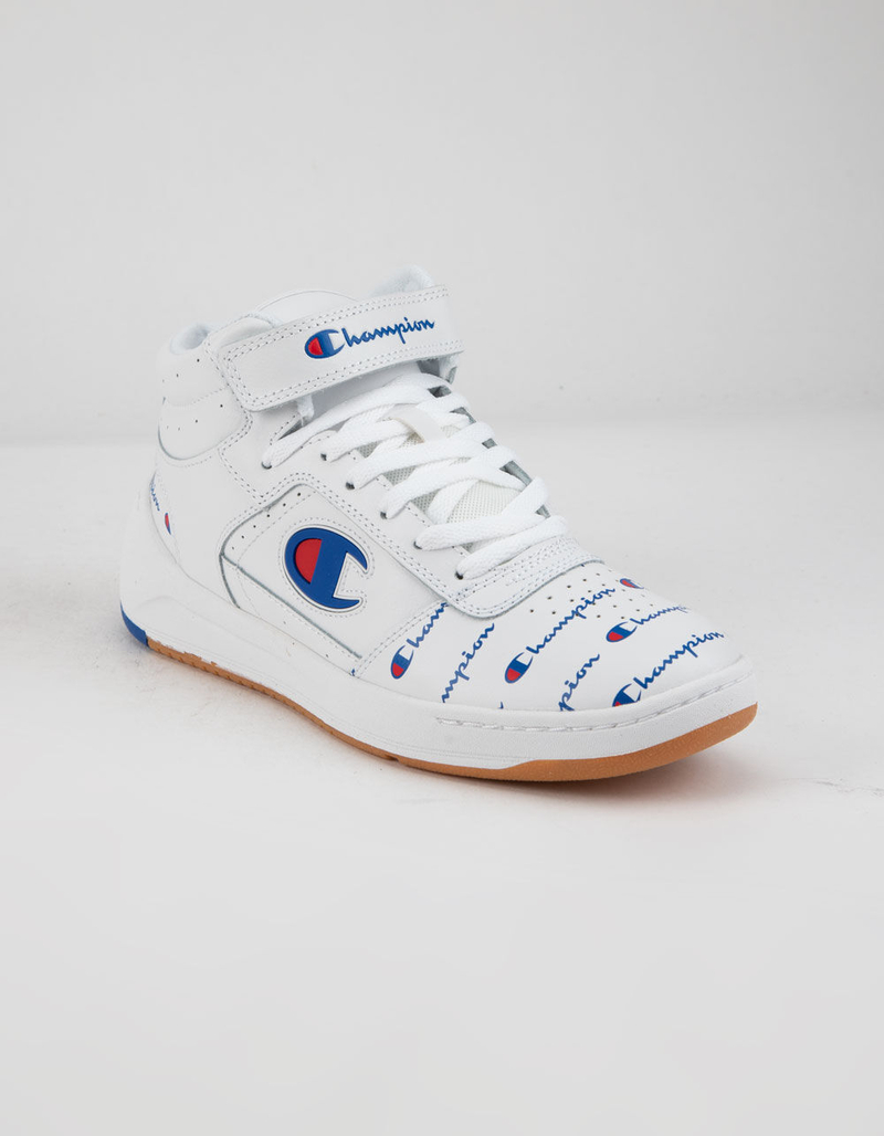 CHAMPION Super C Court Leather Print White Womens Shoes - WHITE - 9.5 ...