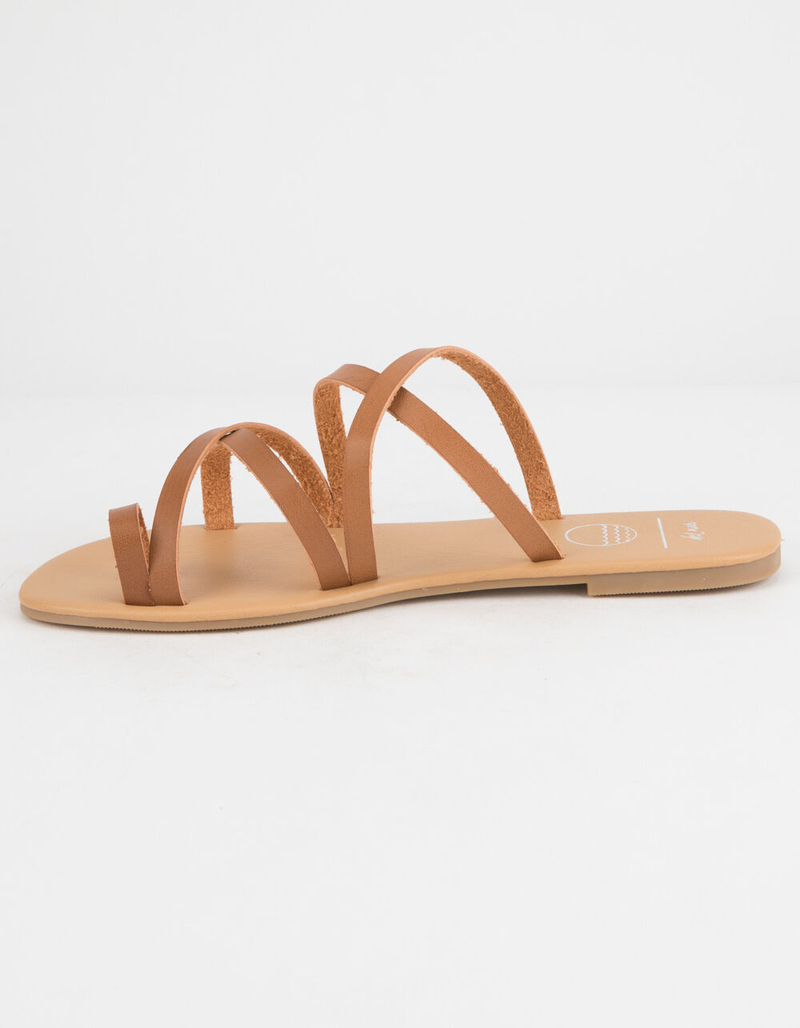 DEL MAR Strappy Slide Womens Sandals - TAN - 10 | Tillys