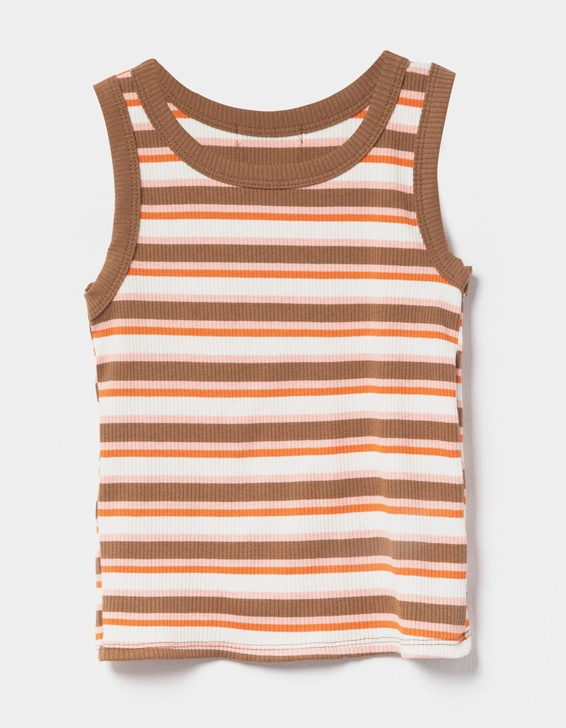 RSQ Girls Stripe Ringer Tank Top - BROWN/PINK | Tillys