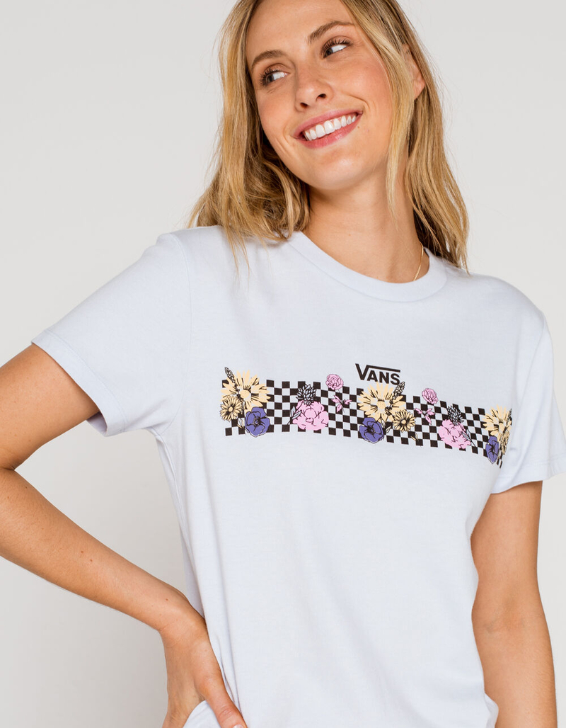 VANS x Tillys Wildflower Band Womens Tee - BLUE - XS | Tillys